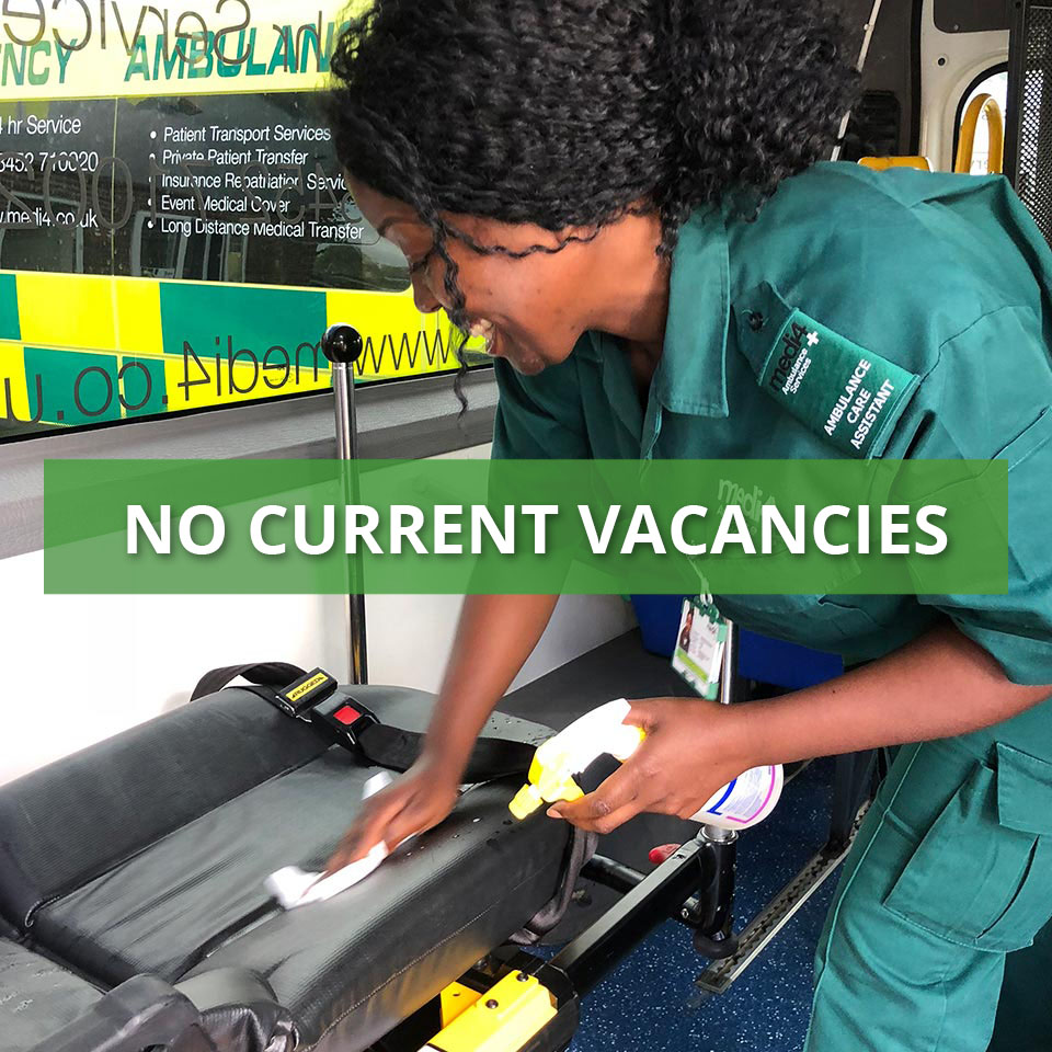 Ambulance Care Assistant (ACA) - Medi 4 Ambulance Service-